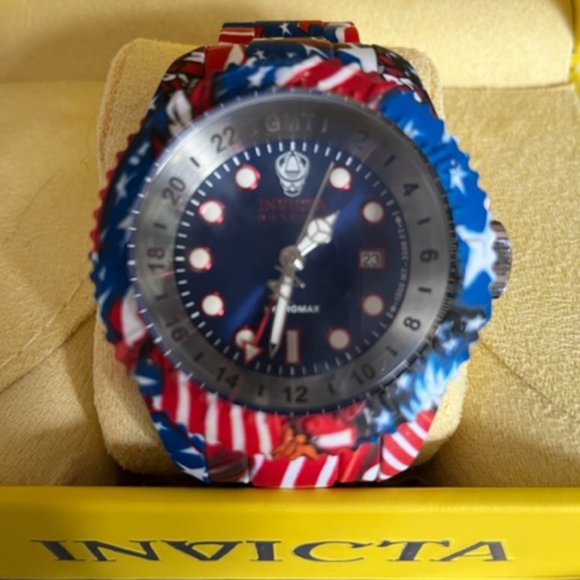 Invicta | Accessories | Invicta Reserve Hydromax Hydroplated Usa Flag ...